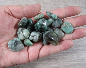 Tumbled Emerald - Etsy
