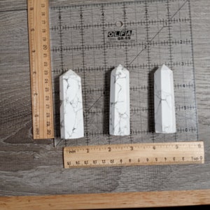 Howlite Obelisk 2 to 3 Ounce Crystal - Etsy