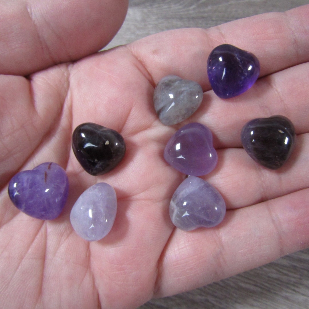 Amethyst Puffy 15 Mm Heart Crystal K254 - Etsy