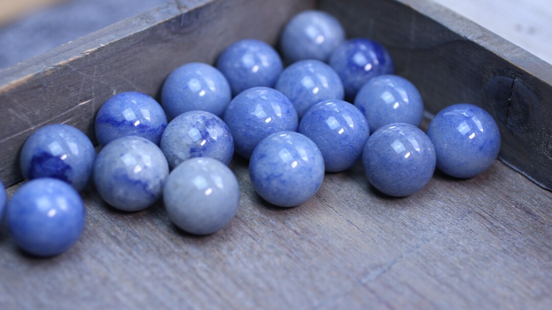 Blue Quartz Sphere 20 Mm S40 - Etsy