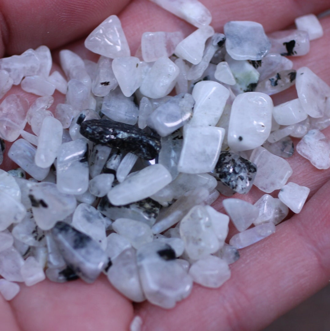 Rainbow Moonstone Chip Tumbled Stone Small Bag T322 - Etsy