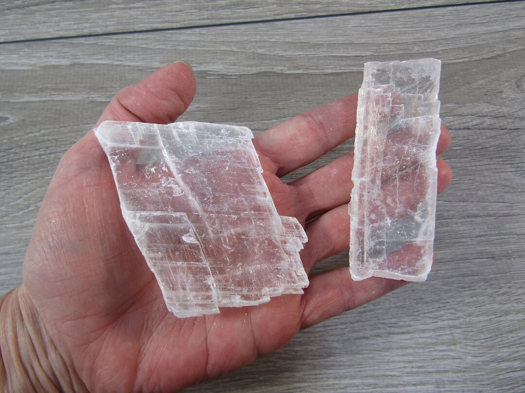 Raw Utah Selenite Crystal Blade 2.5" - Natural Ice Selenite Cleansing ...