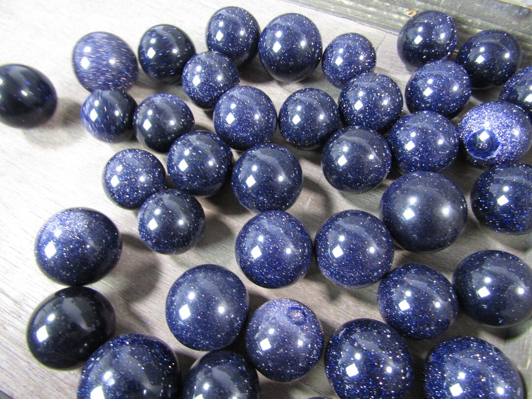 Blue Goldstone Sphere 25 to 30 Mm S86 - Etsy