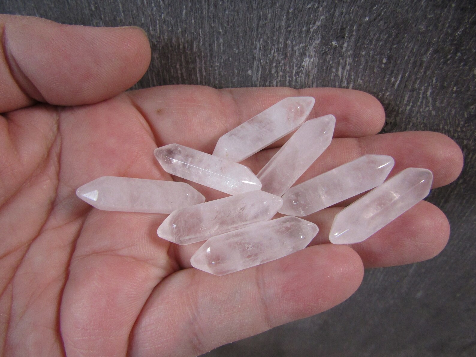 Clear Quartz Double Terminated Carved Point J78 - Etsy