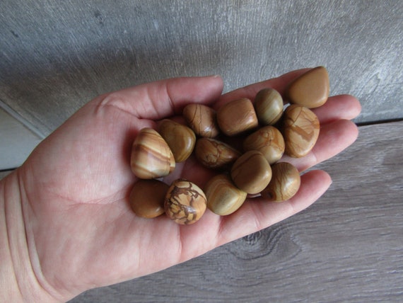 Walnut Jasper 3/4 Inch Tumbled Stone T257 | Etsy
