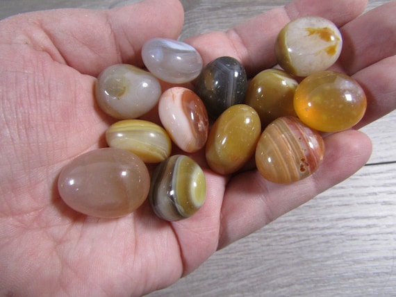 Yellow Banded Agate 3/4 Inch T294 - Etsy