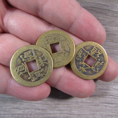 Chinese Coins Set of 50 feng Shui I-ching Coins Fortune - Etsy