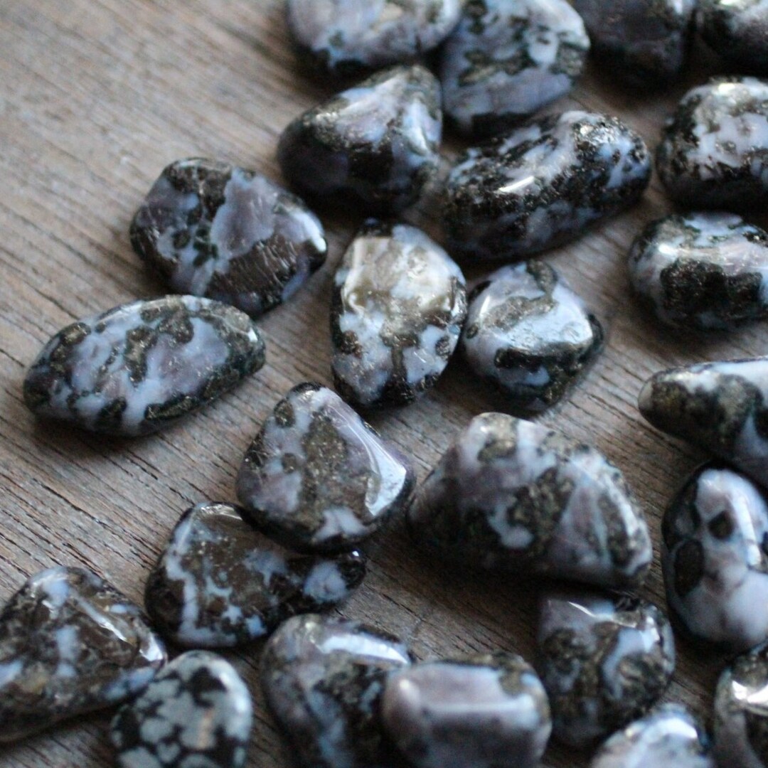 Mystic Merlinite Tumbled Stone 0.75 Inch + Crystal - Etsy