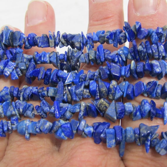 Lapis Lazuli Chip Bracelet G262 Etsy
