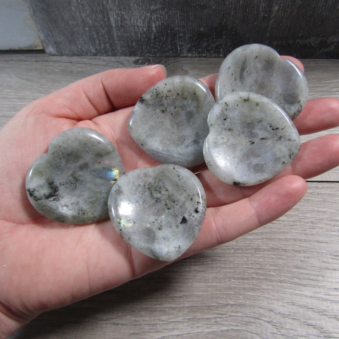 Labradorite Heart Shaped Worry Stone - Etsy