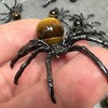 30mm Crystal Spiders Carved Crystal Animals Figurines Labradorite ...