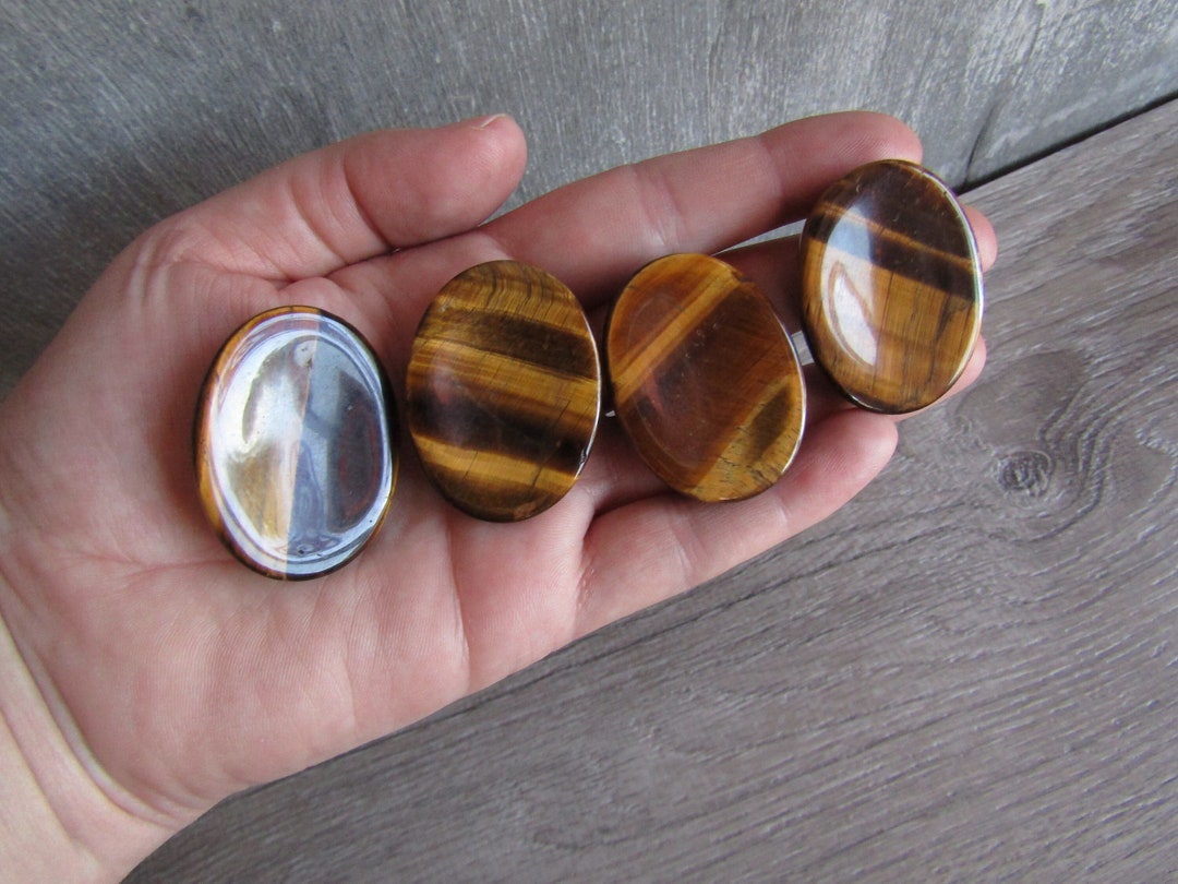Tiger's Eye Worry Stone E24 B - Etsy