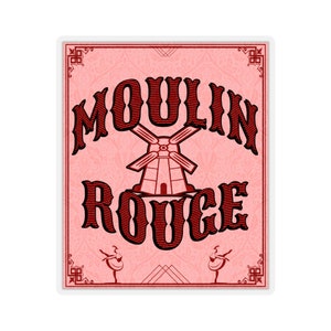 Moulin Rouge Die-cut Stickers for Darker Colors Cancan Girls Dancing ...