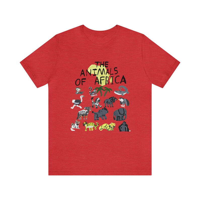Animals of Africa, Gorilla, Cobra, Elephant, Ostrich, Rhino, Childlike ...