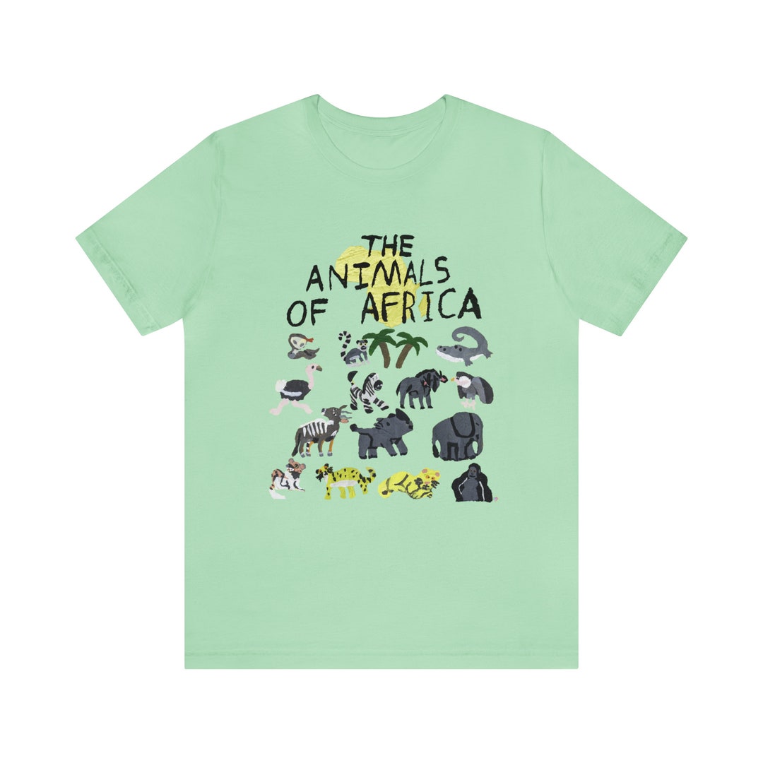 Animals of Africa, Gorilla, Cobra, Elephant, Ostrich, Rhino, Childlike ...