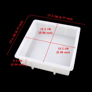 Square Silicone Mold,solid Square Silicon Mold,square Bookend Resin ...