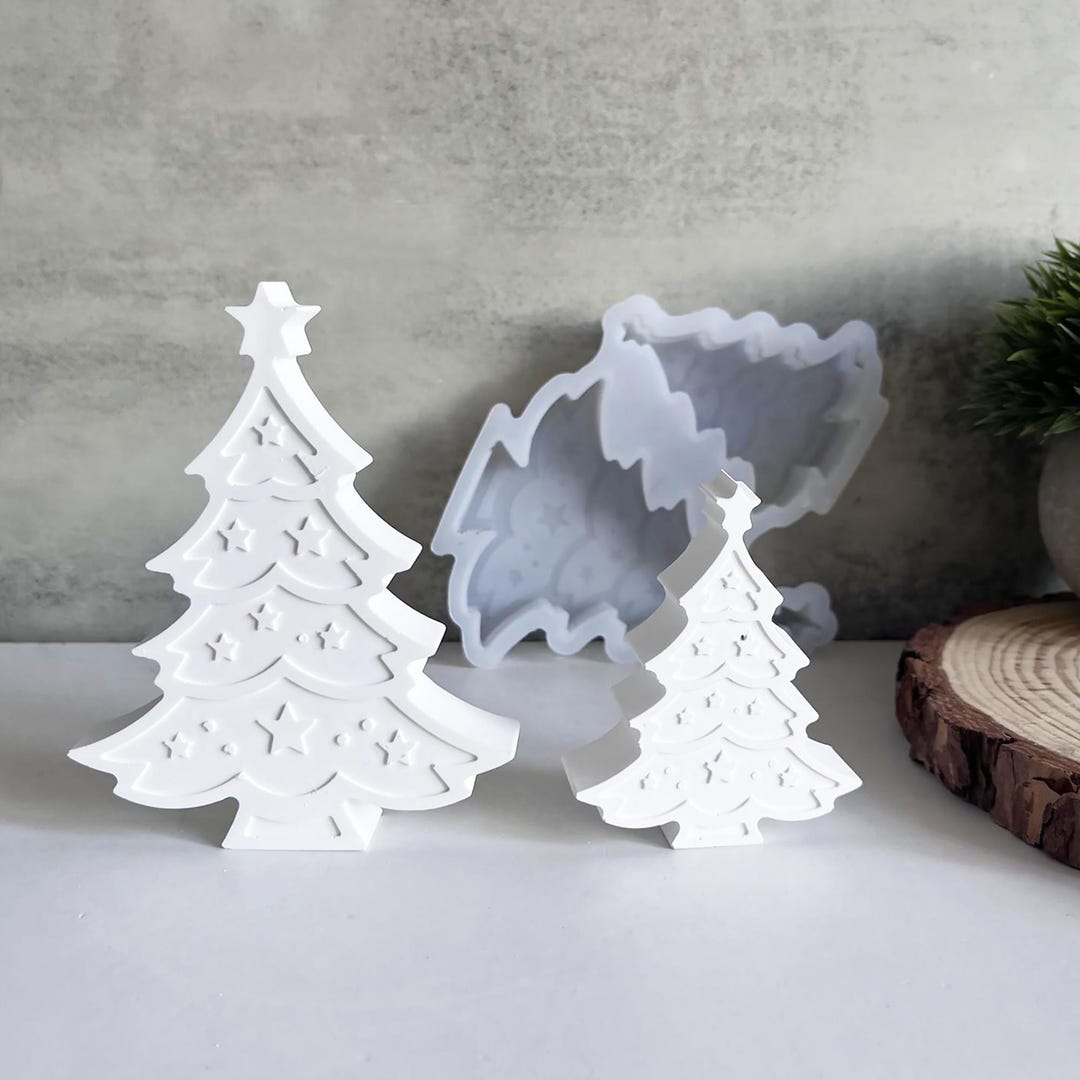 Christmas Tree Silicone Mold,concrete Plaster Christmas Tree Mold,epoxy ...