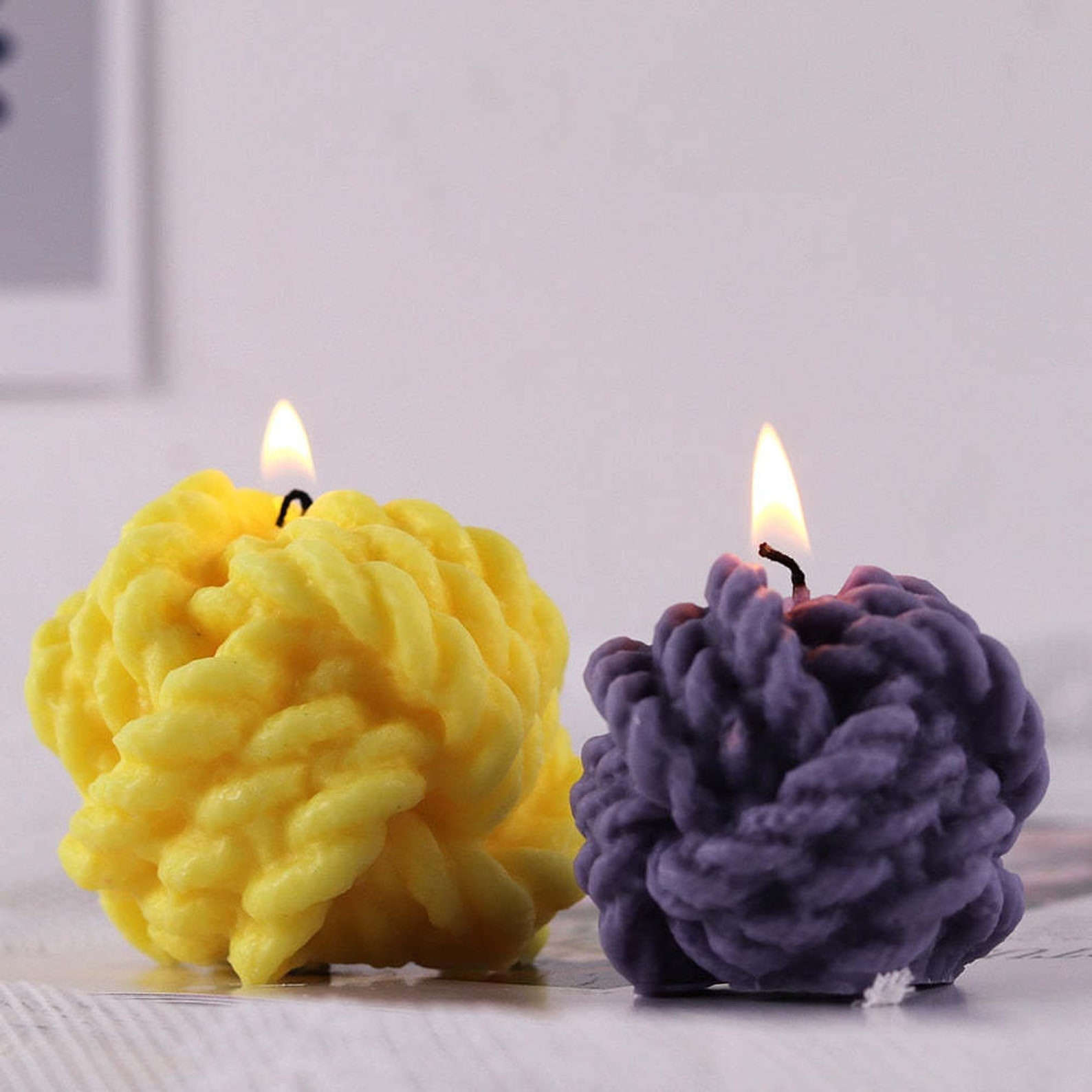 Rope Knot Candle Silicone Moldyarn Knitting Ball Resin - Etsy