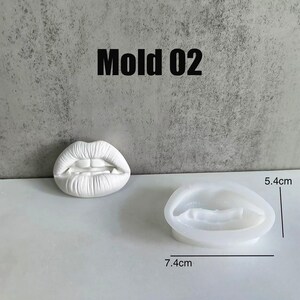 Lips Silicone Mold,concrete Plaster Lips Mold,handmade Lips Soap ...