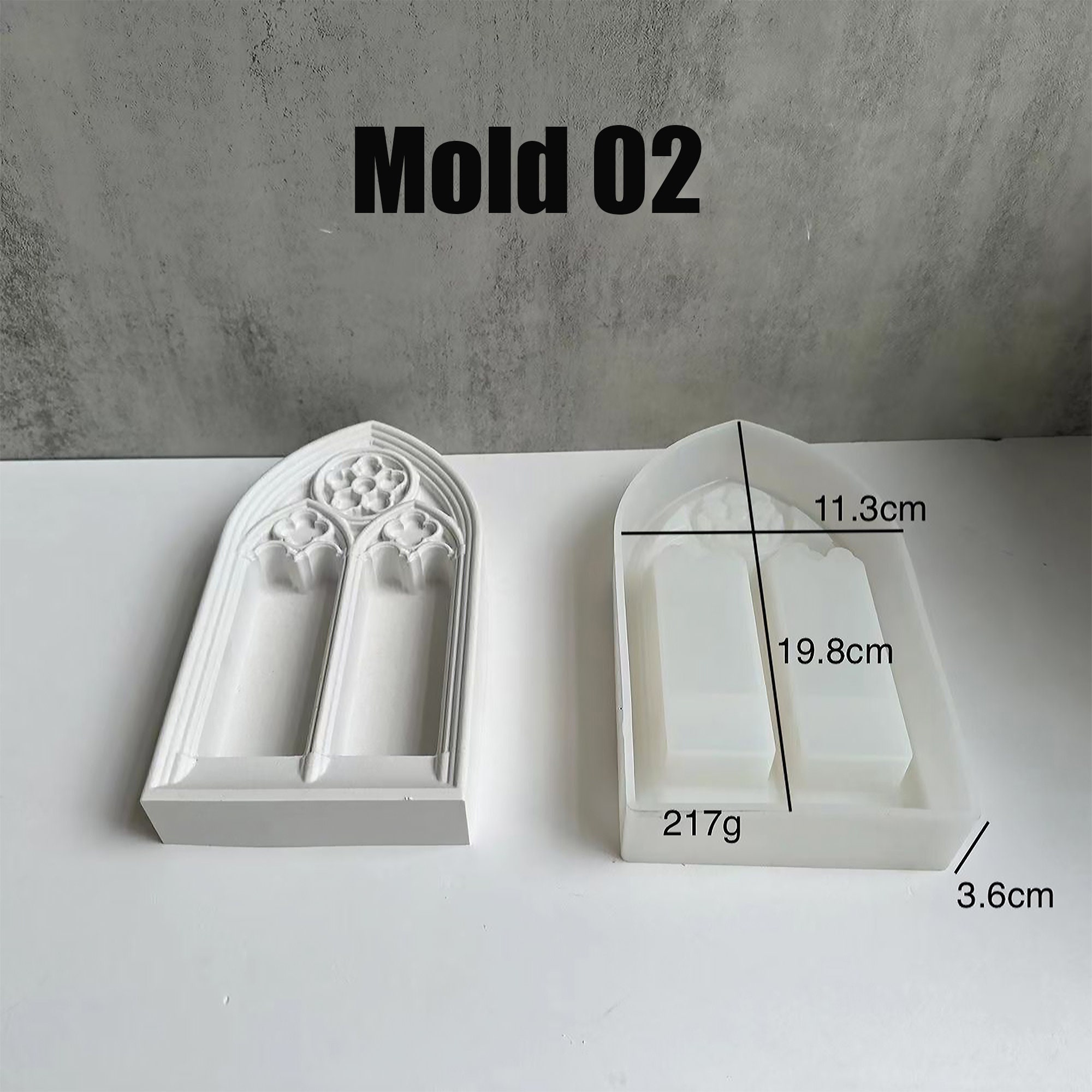 Church Window Storage Box Silicone Mold,concrete Plaster Storage Box ...