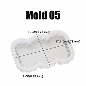 6 Styles Bubble Coaster Silicone Mold,concrete Plaster Coaster Mold ...
