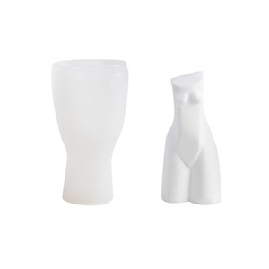2 Styles Abstract Human Body Candles Mold,human Body Scented Candle ...