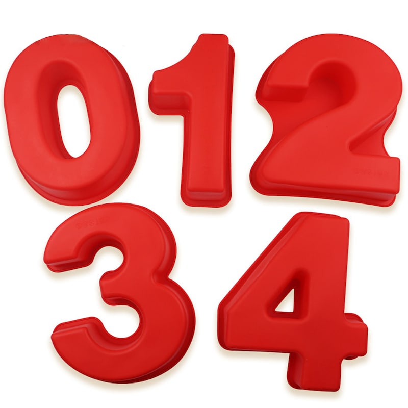 Number Silicon Molds - Etsy