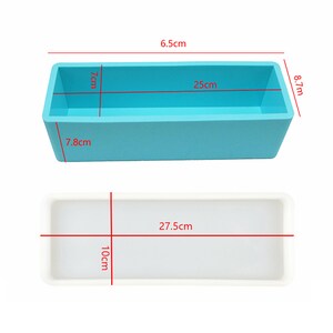 Large Rectangle Soap Silicone Mold With Lid,bread Soap Mold,rectangle ...