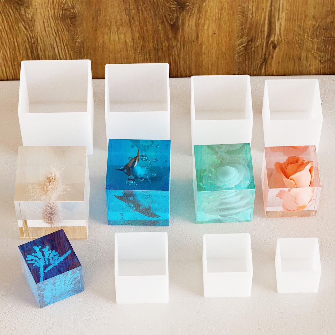 Square Silicone Mold,epoxy Resin Cube Mold,wax Candles Making Silicon ...