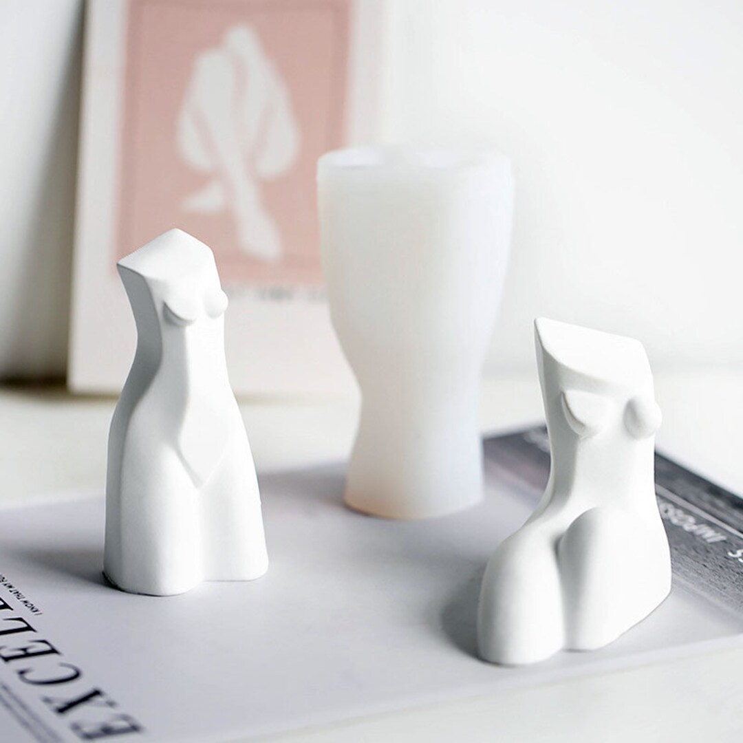 2 Styles Abstract Human Body Candles Mold,human Body Scented Candle ...