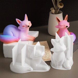 Fox Silicone Mold,epoxy Resin Fox Mold,animal Candle Making Mold ...