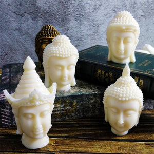 Buddha Face Candle Silicone Mold,epoxy Resin Buddha Mold,concrete ...