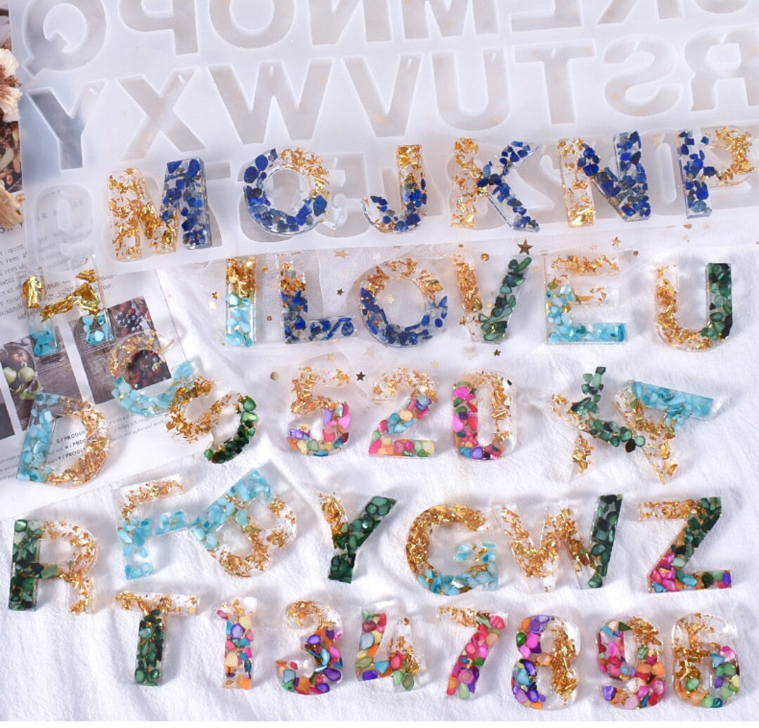 Alphabet Pendant Silicone Mold,letter Keychain Resin Mold,handmade ...