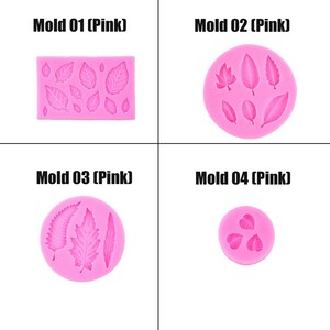 Leaf Silicone Mold,epoxy Resin Leaf Mold,6 Styles Leaf Silicon Mold ...