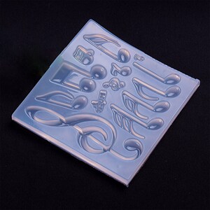 Music Note Pendant Silicone Mold,epoxy Resin Earring Mold,uv Resin ...