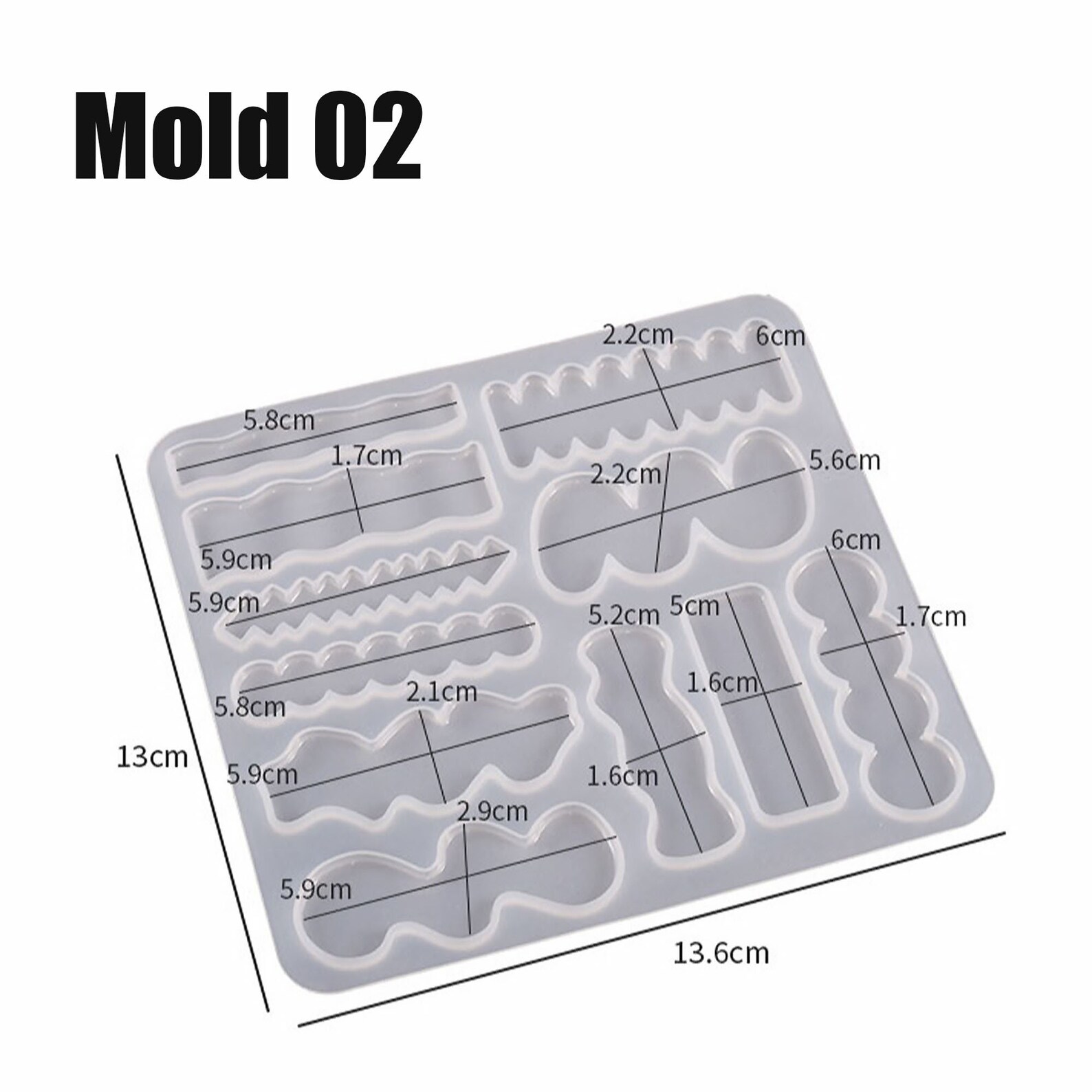 3 Styles Hair Pin Silicone Mold,homemade Hair Clip Mold,geometric ...