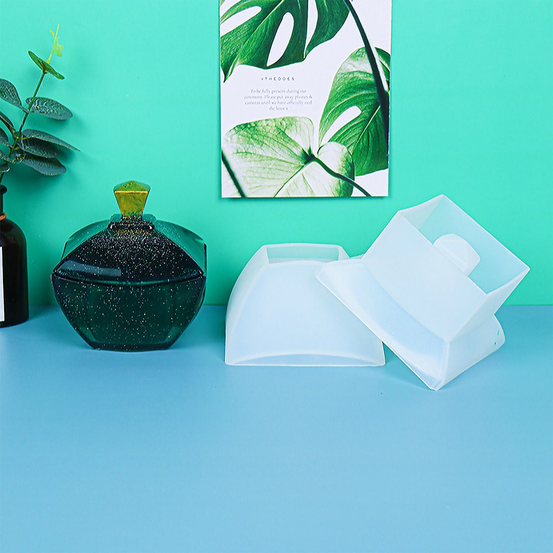 1 Set Square Storage Box Silicone Mold,epoxy Resin Trinket Box Mold ...
