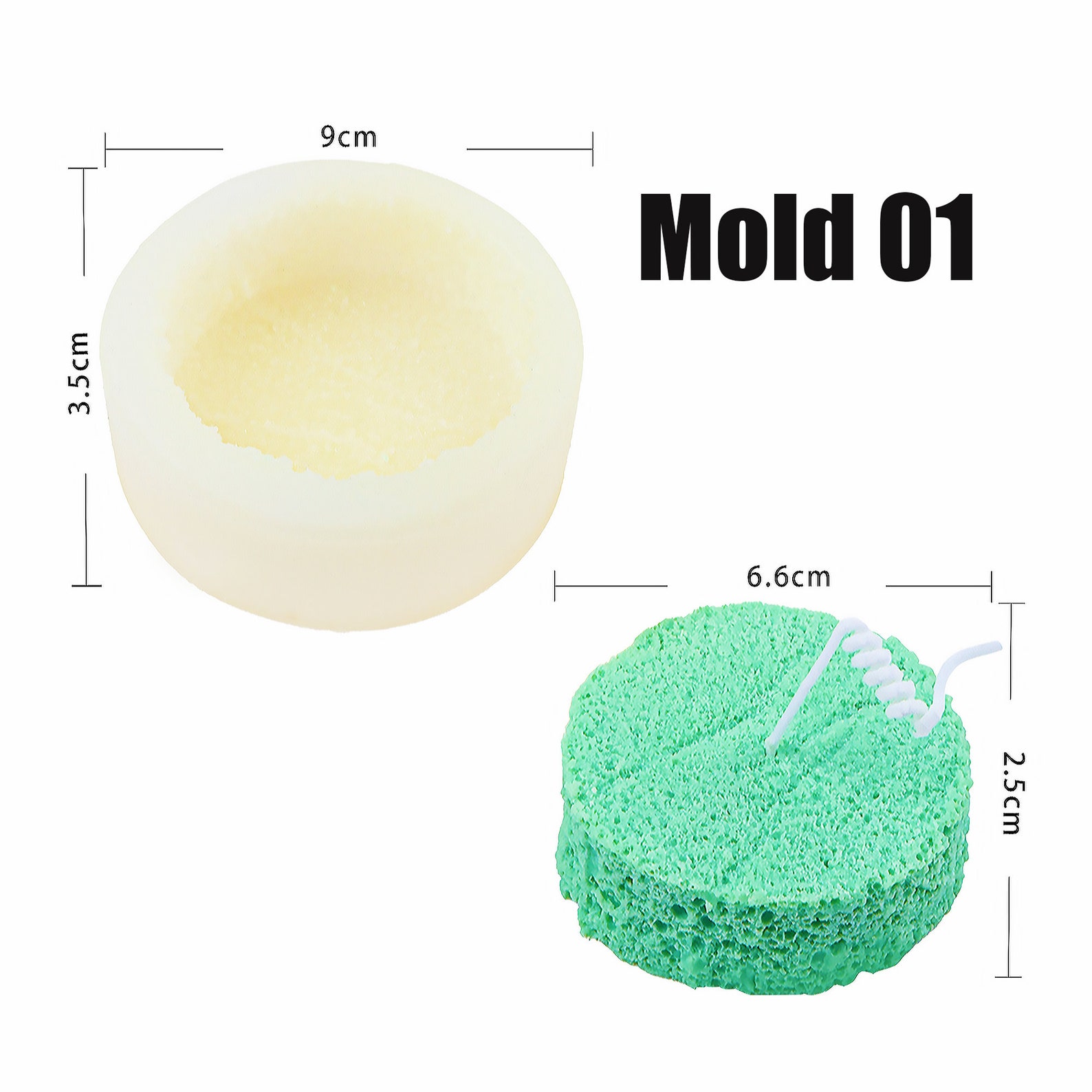 Toast Slice Candle Silicone Mold,bread Candle Making Mold,epoxy Resin ...