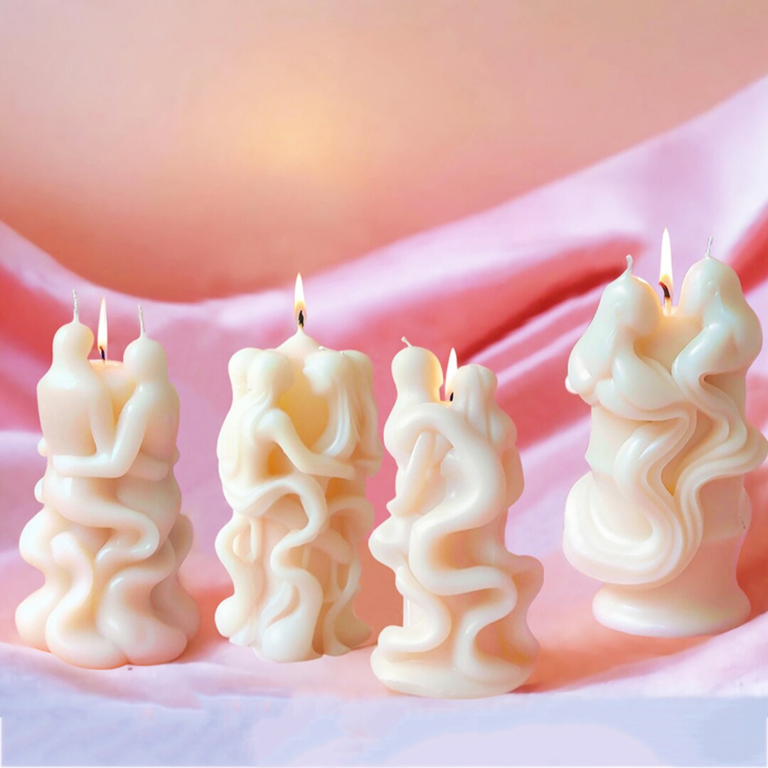 Abstract Human Body Candle Silicone Mold,concrete Plaster Human Body ...