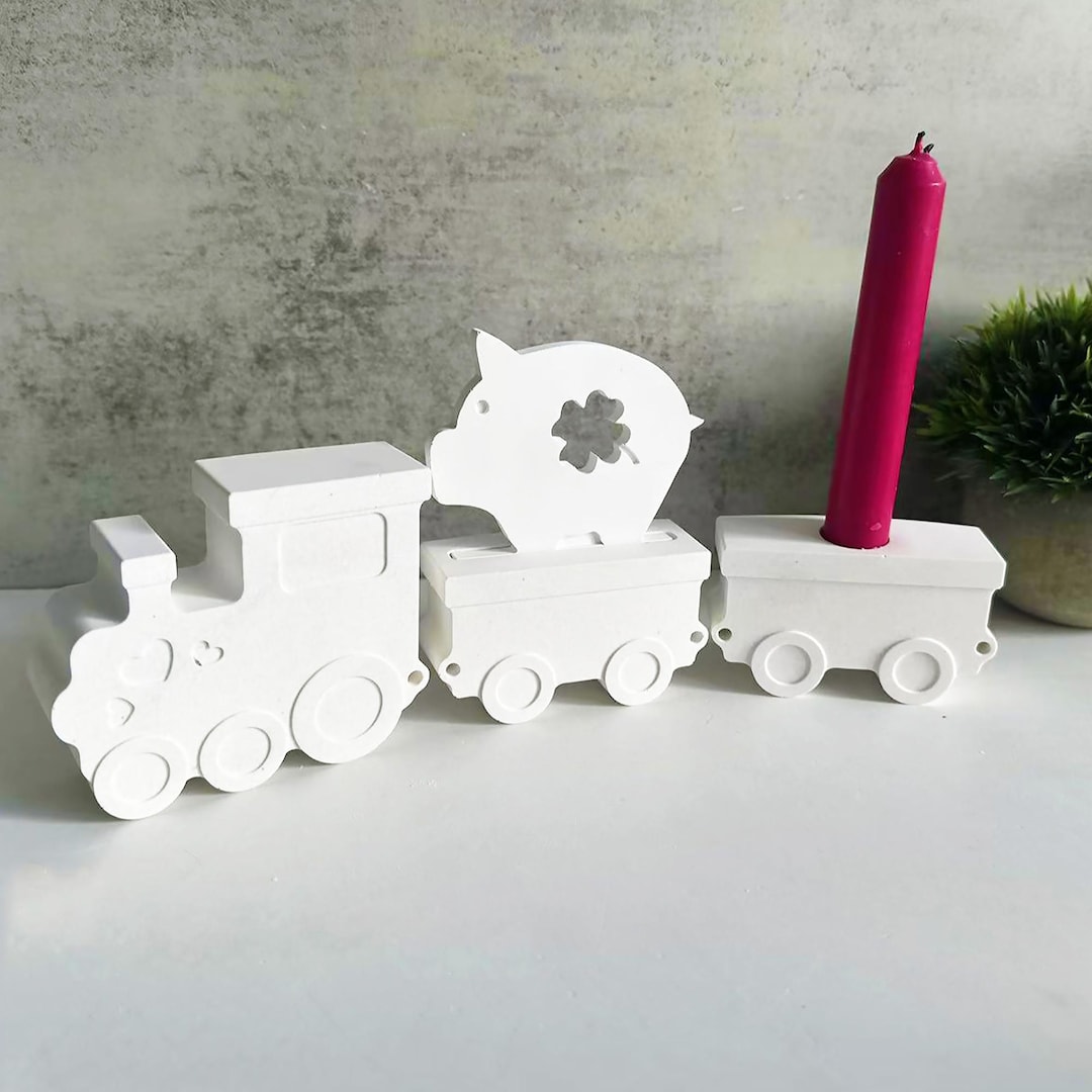 Train Silicone Mold,concrete Plaster Heart Train Mold,epoxy Resin ...