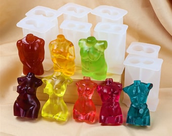 3D Body Candle Mold,men Women Body Silicone Soap Clay Epoxy Resin ...