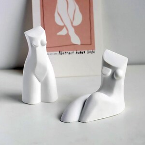 2 Styles Abstract Human Body Candles Mold,human Body Scented Candle ...