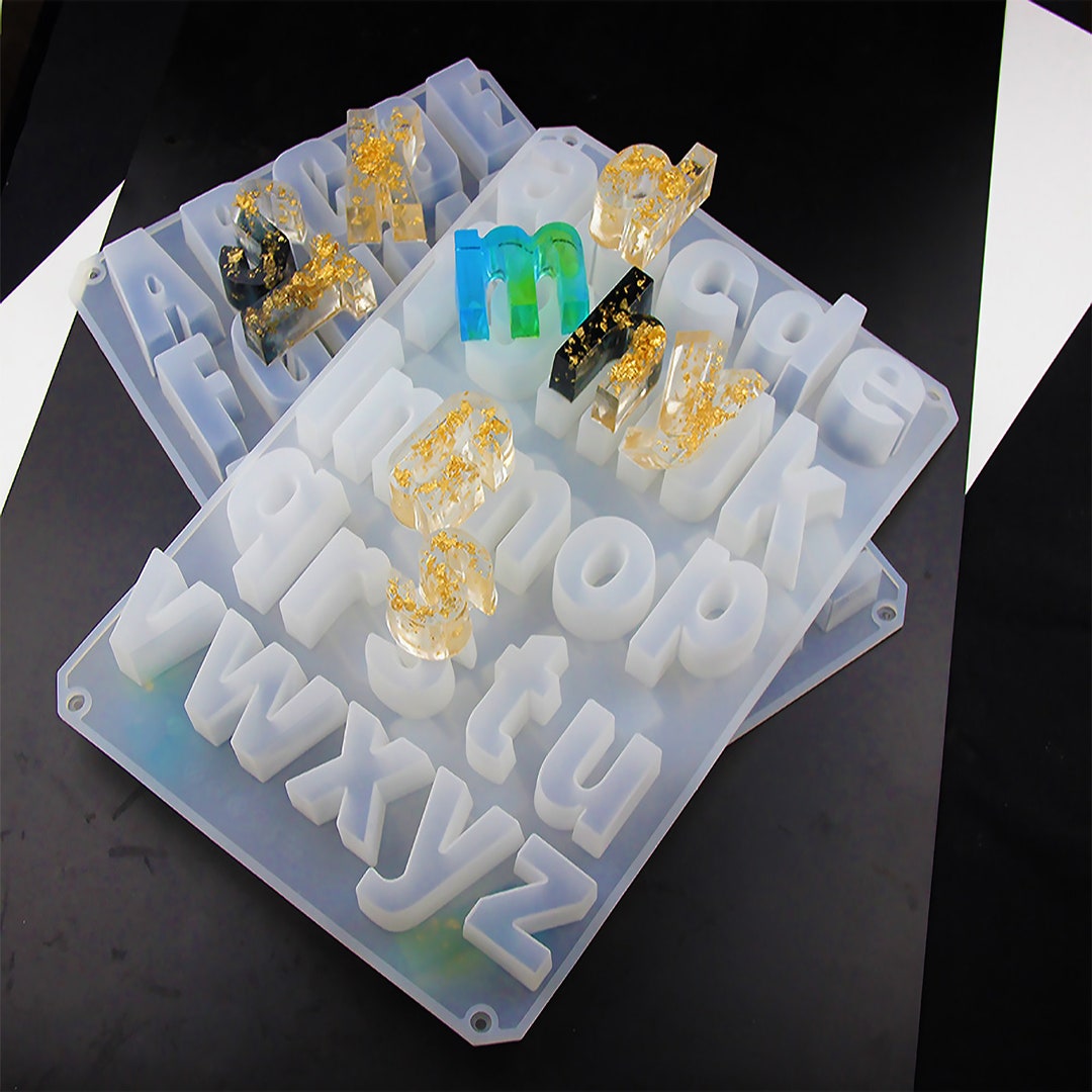 Letter Silicone Mold,initial Alphabet Mold,lowercase Alphabet Charm ...