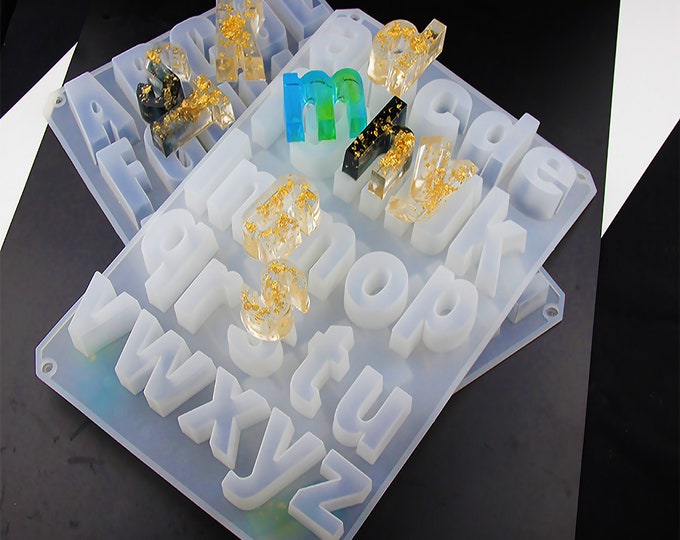 5 Styles 26 Letters Silicone Mold,alphabet Aromatherapy Plaster Mold ...