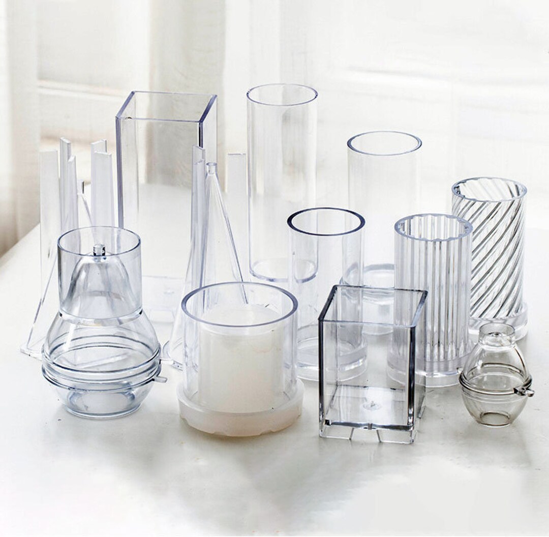 26 Styles Geometric Acrylic Mold,cylinder,cone,square,ball,thread ...