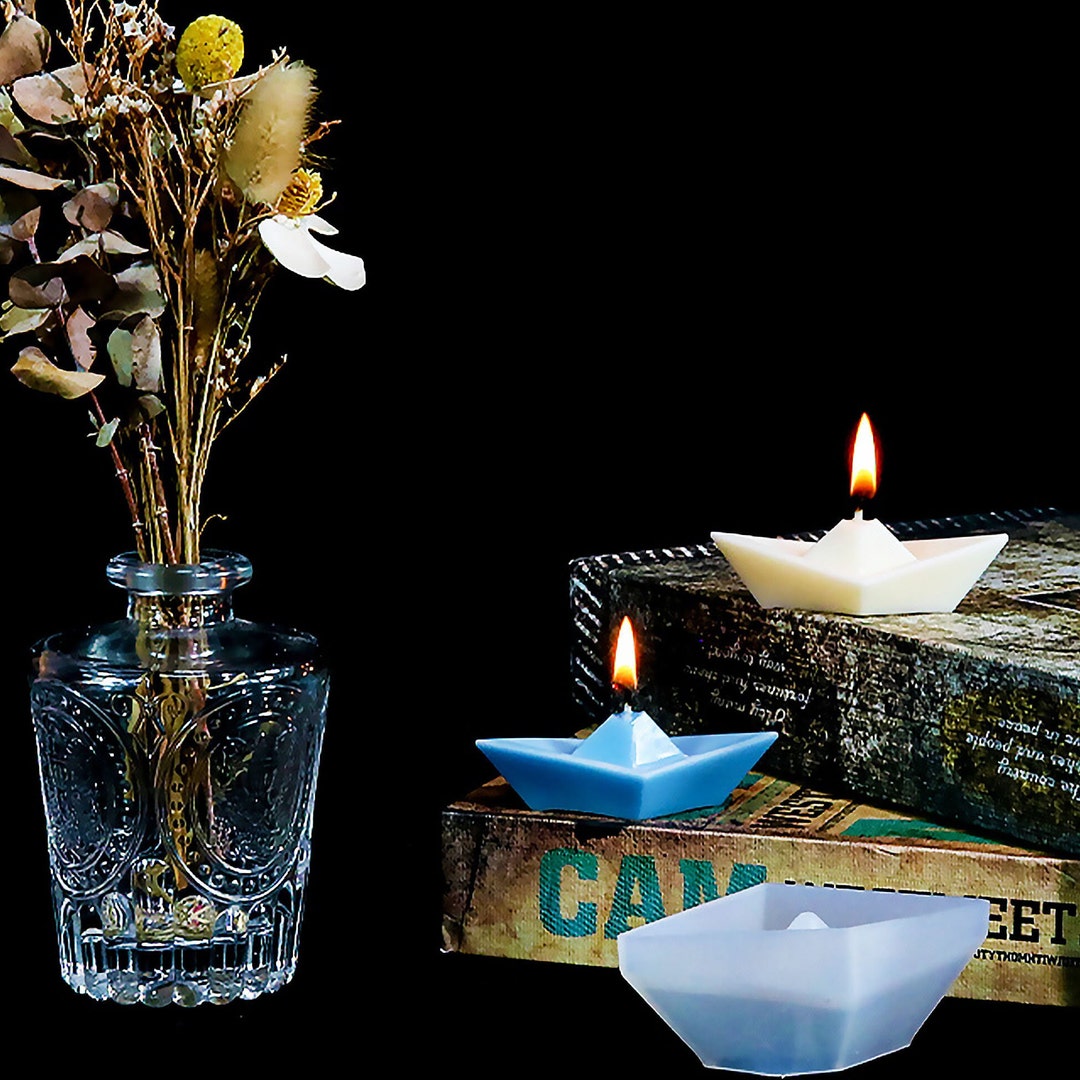 Origami Boat Candle Silicone Mold,paper Boat Resin Mold,craft Boat ...