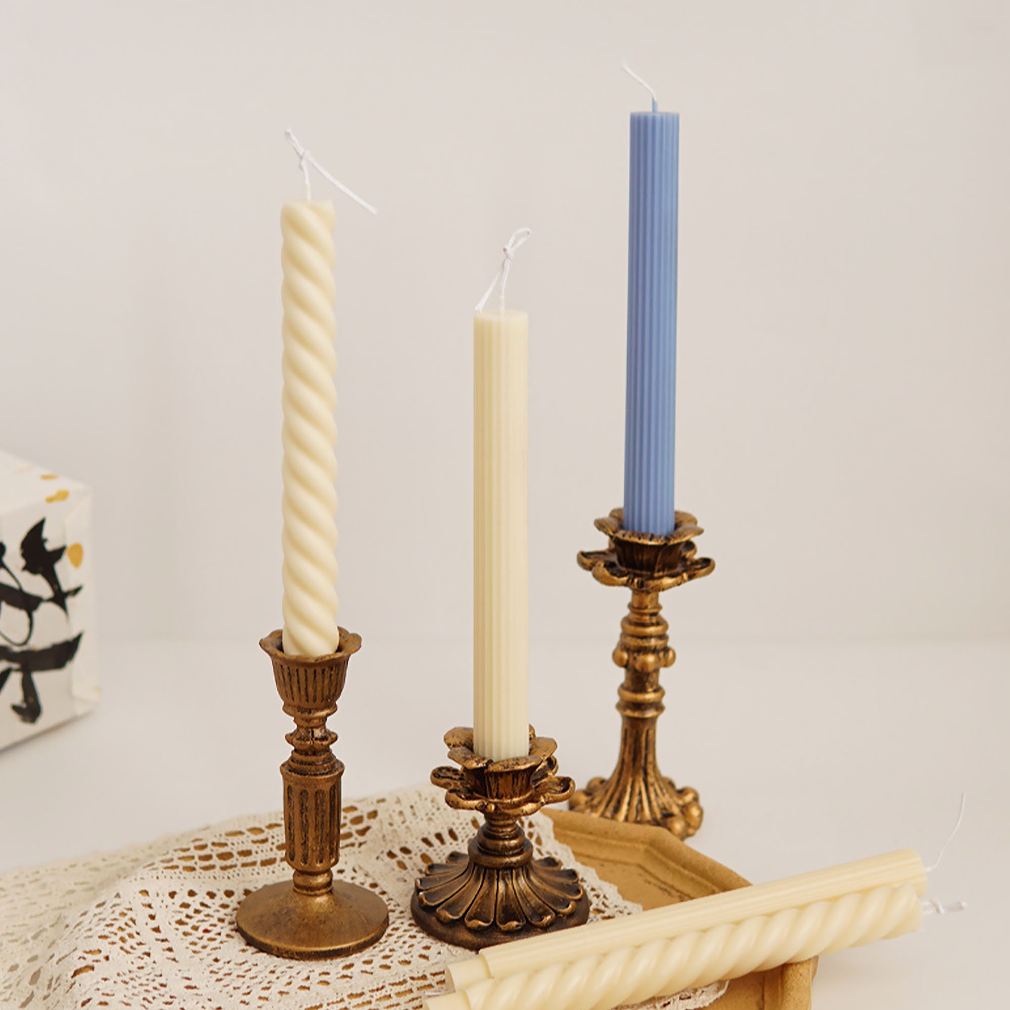 2 Styles Spiral Candles Acrylic Mold,twist Candles Mold,long Rod ...