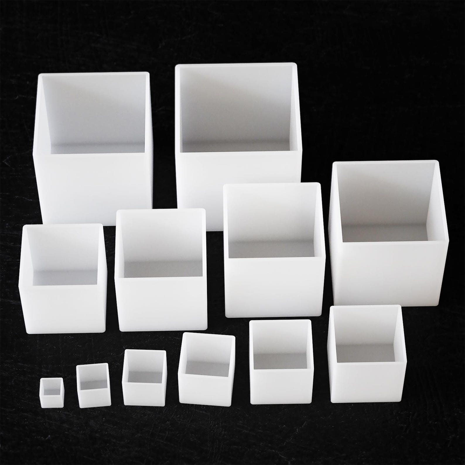 Square Silicone Mold,epoxy Resin Cube Mold,wax Candles Making Silicon ...