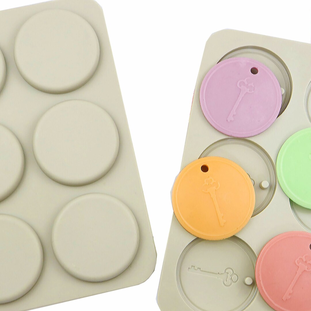 Round Wax Tablet Silicone Mold,key Aroma Tablet Mold,perfume Plaster ...