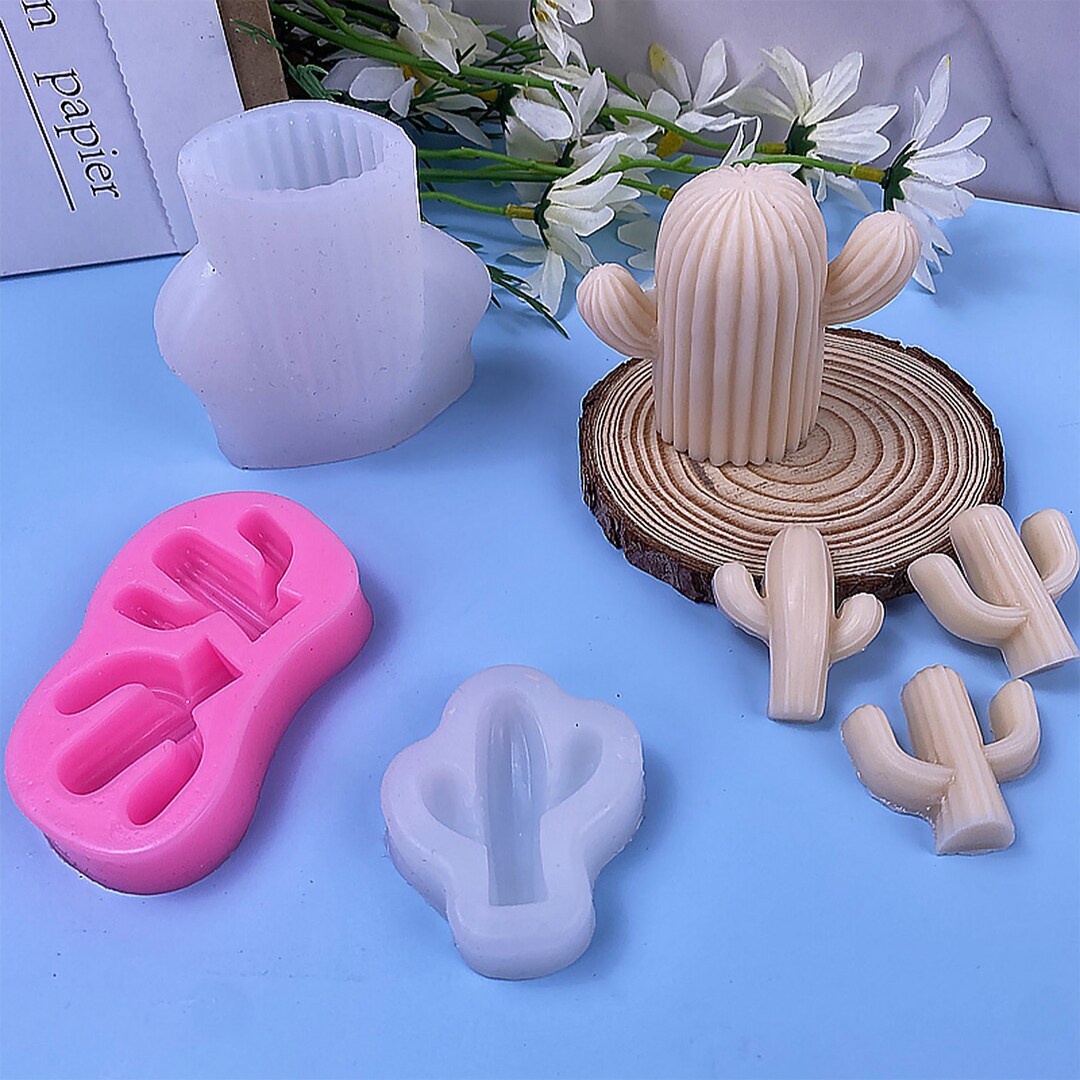 Cactus Silicone Mold,epoxy Resin Cactus Mold,scented Candle Making ...